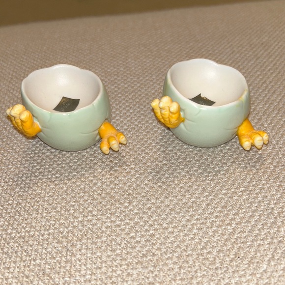 Kitchen | Dinosaur Feet Egg Cups 2 Porcelain | Poshmark